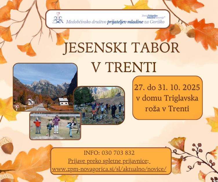 Jesenski tabor v Trenti 2025